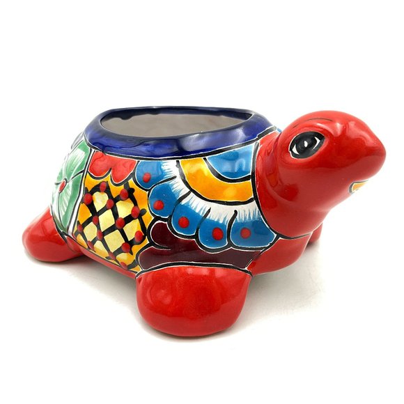 Other | Talavera Turtle Mexican Pottery Sea Turtle Folk Art Hand ...